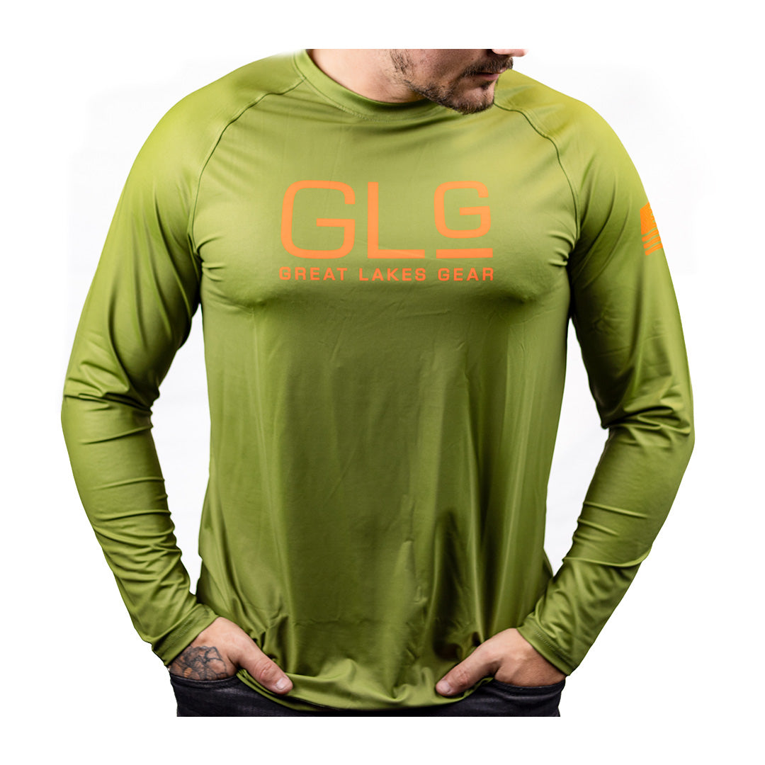 GREEN GLG LONG SLEEVE – Great Lakes Gear