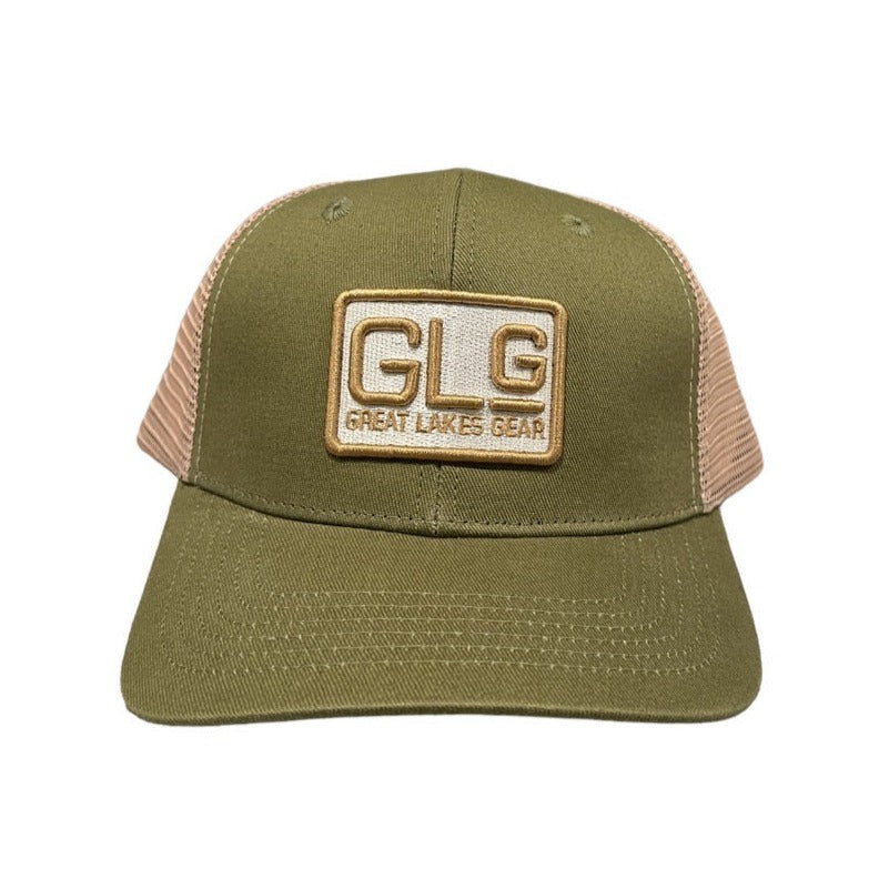 GLG GREEN & TAN SNAPBACK HAT – Great Lakes Gear