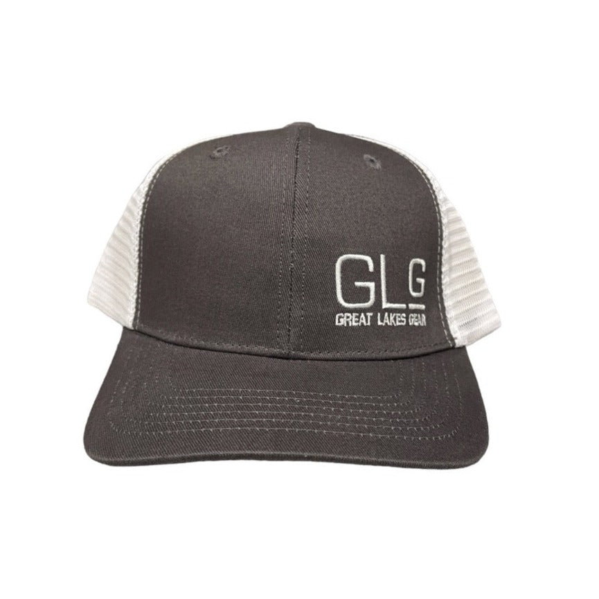 GLG BLACK & WHITE SNAPBACK HAT – Great Lakes Gear